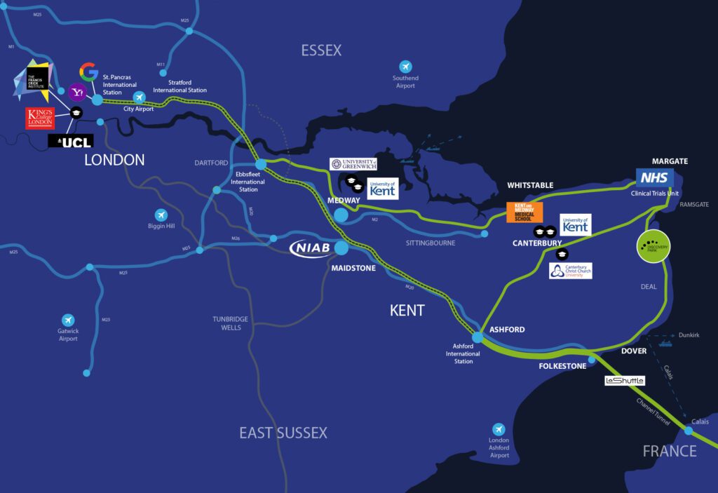 Location | Discovery Park | Leading Science Park in Kent, UK